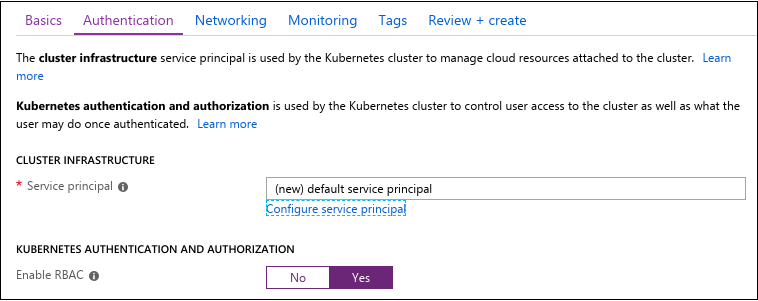 Deploying an AKS Cluster via Azure Portal