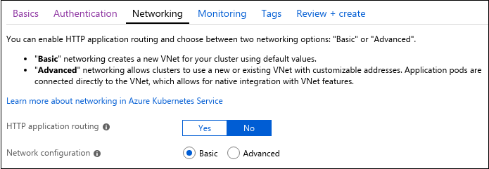 Deploying an AKS Cluster via Azure Portal