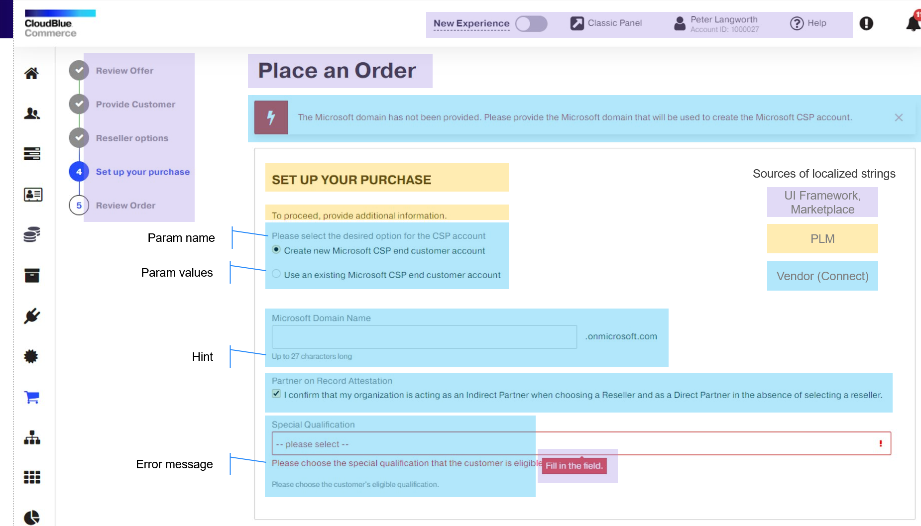 Localizing Service-specific Screens