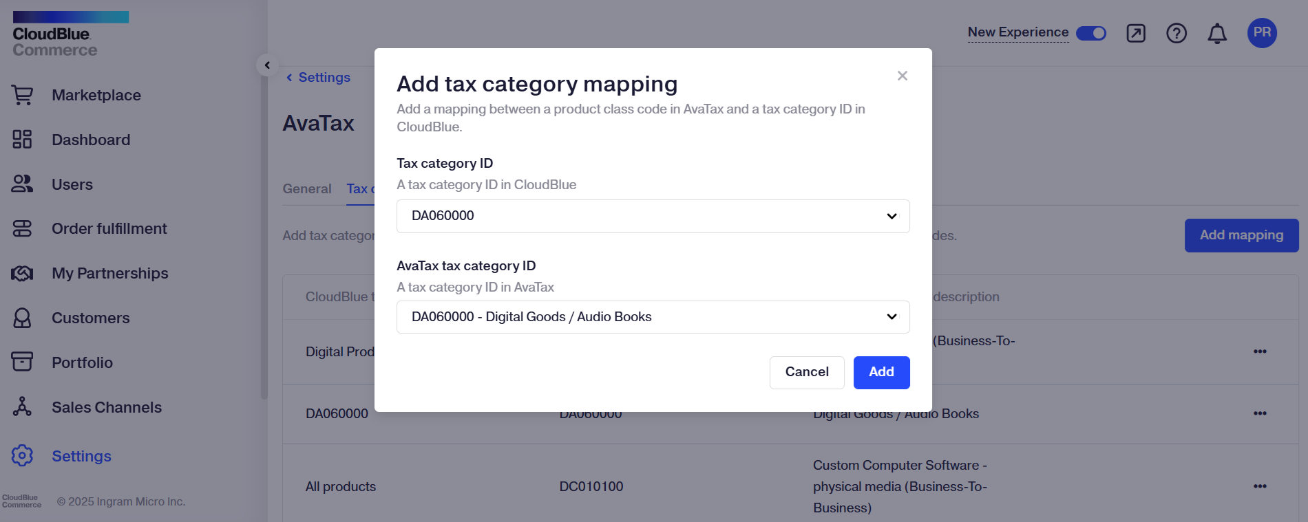 Configure Integration with AvaTax