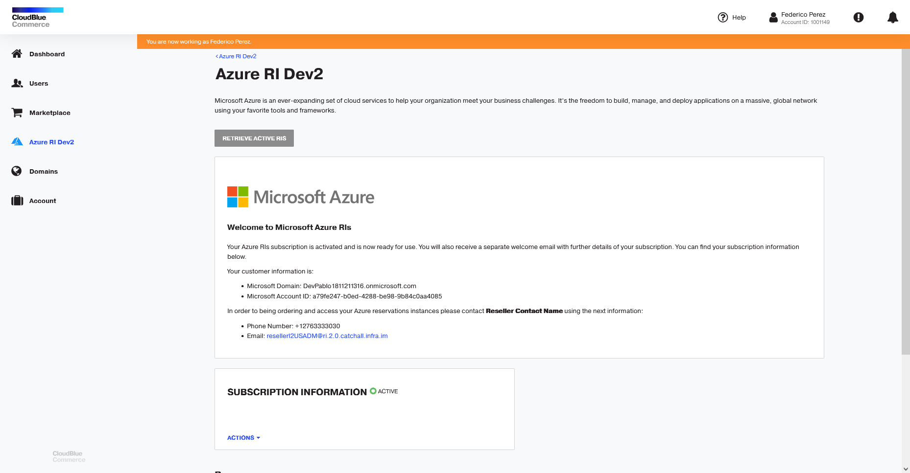 Canceling Azure RI Subscriptions