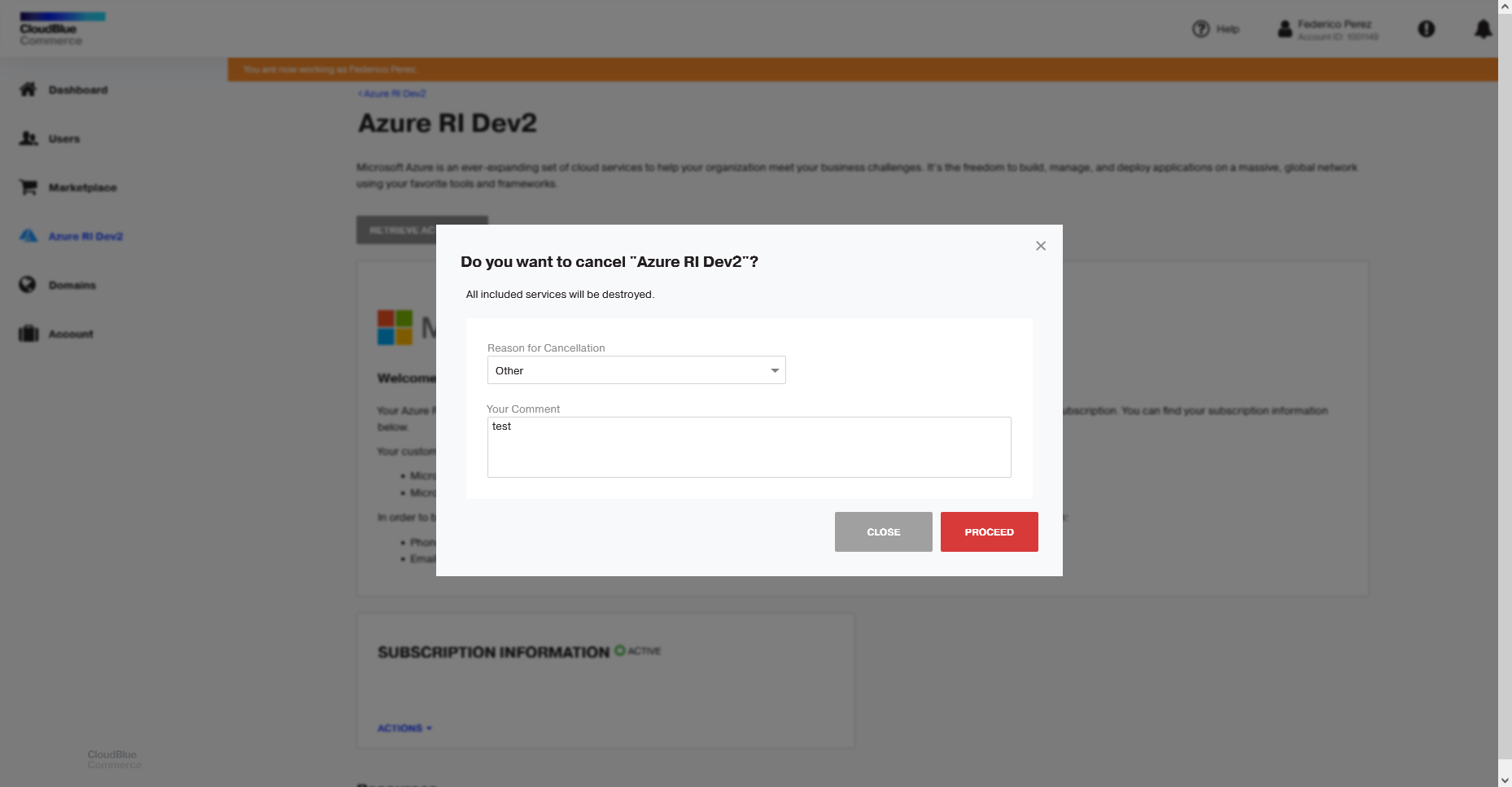 Canceling Azure RI Subscriptions