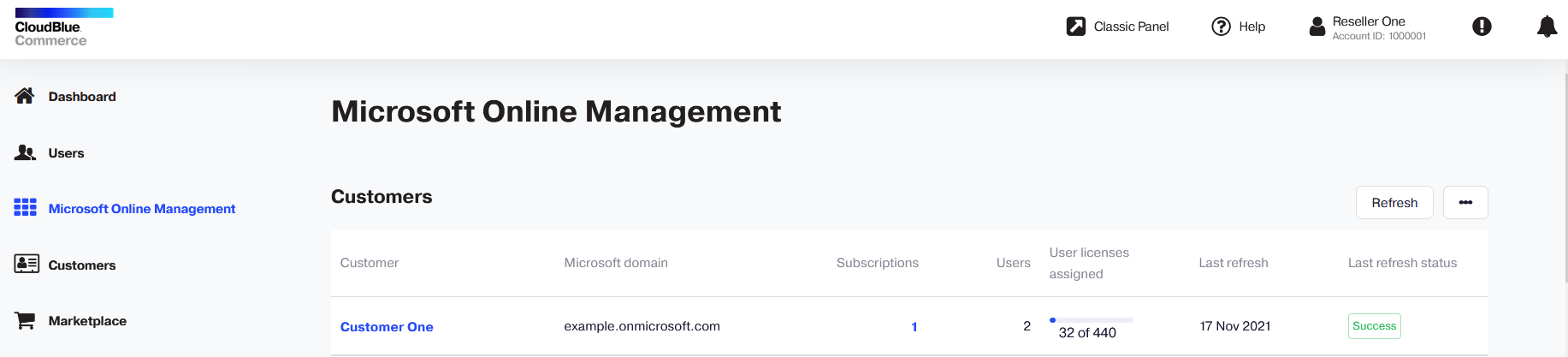 Viewing Customer Tenant Data